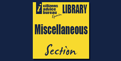 Miscellaneous Section - Citizens Advice Bureau Spain